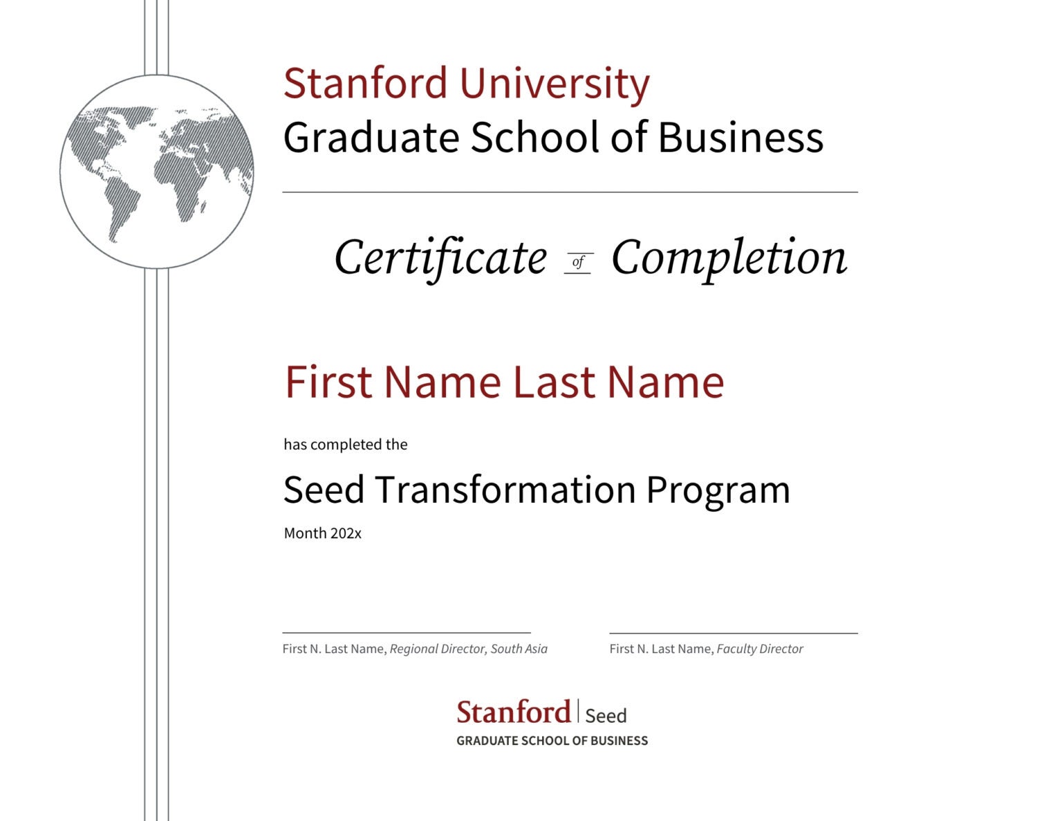 Stanford Seed Transformation Program